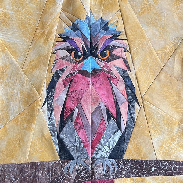 Angry Owl - Tawny Frogmouth, Australian Bird Foundation Paper Piecing ...
