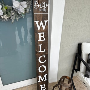 Welcome Sign Porch Decor Tall Welcome Sign Welcome Sign - Etsy
