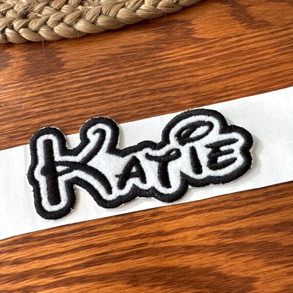 Custom Embroidered Name Patch - Iron On - Etsy