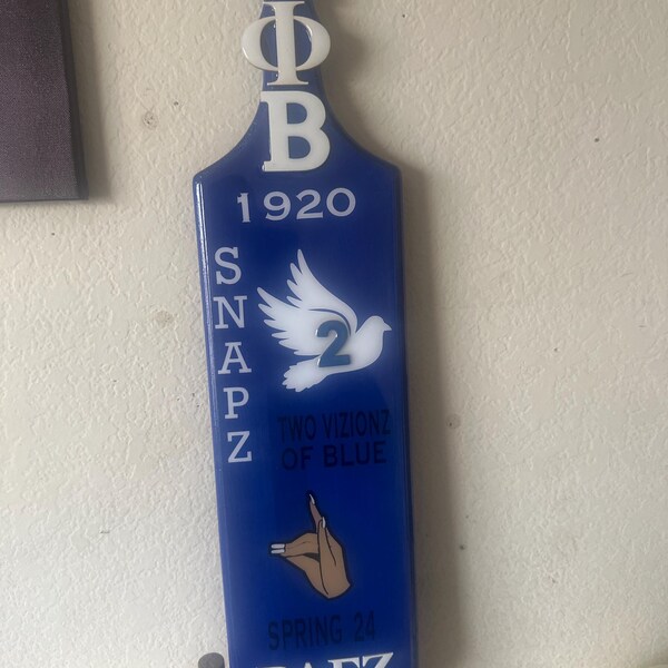 Handcrafted Custom Greek Paddle | Name, Decoration, Sorority Fraternity ...