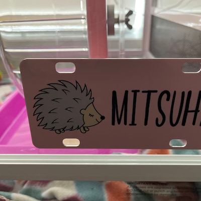Personalized Hedgehog Name Plate / Hedgehog Sign / Cage Accessory ...