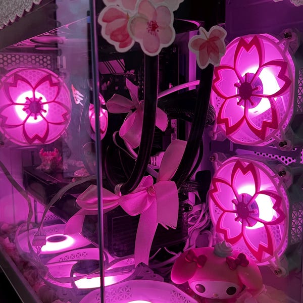 PC Figure Platform - 120mm, 140mm - PC Fan Cover - 3D Printed Gaming ...