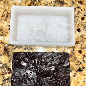 CELESTIAL MAN SOAP Silicone Mold Bar Mould 5,5oz Resin Plaster ...