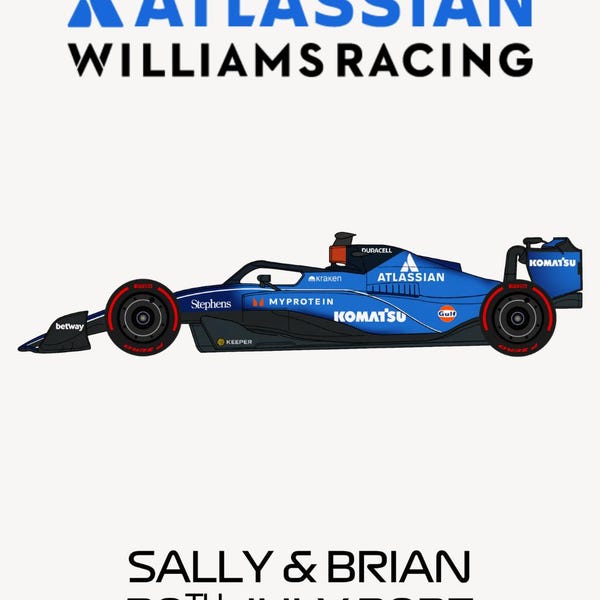Custom F1 / Formula 1 / Racing Wedding Seating Plan / Seating Chart ...