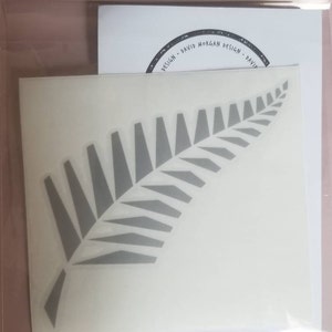 New Zealand Silver Fern Vinyl Decal - Etsy