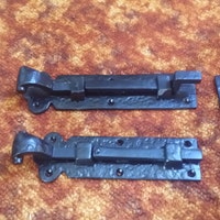 BLACK ANTIQUE Tower Bolt Traditional Tudor Gothic Vintage Door Slide ...