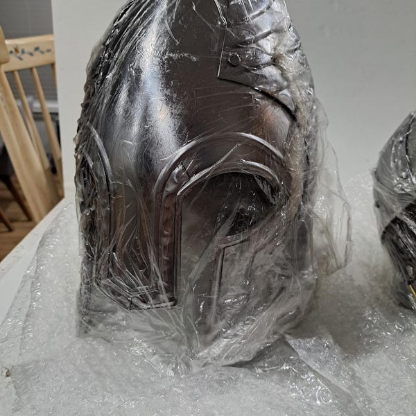 Handmade Design Helmet Beowulf | Cheek Guards Aventail | Norse Helmet ...