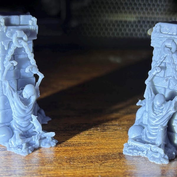 Pillar With Prisoner / SEWER / Skeleton - Etsy
