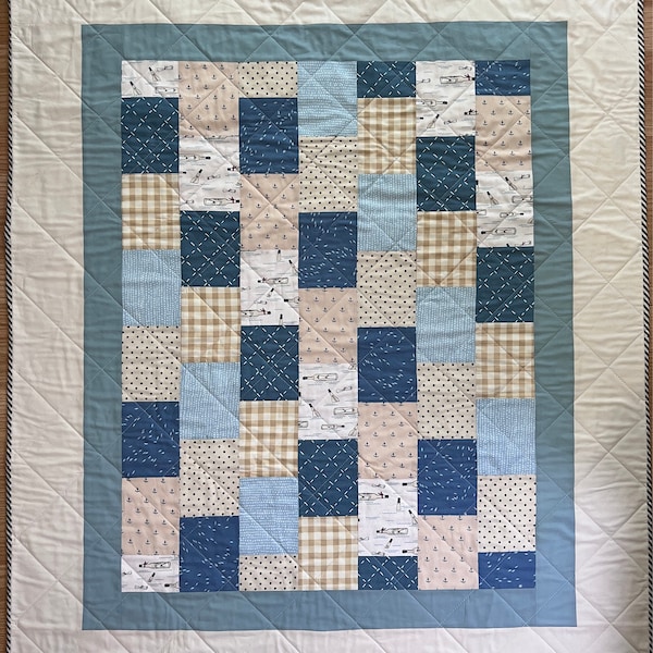Simple Squares Baby Quilt Pattern - Etsy