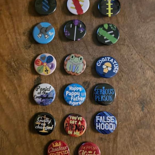 Sanders Sides Pin Badges 25mm, Logan Patton Roman Virgil Janus and ...