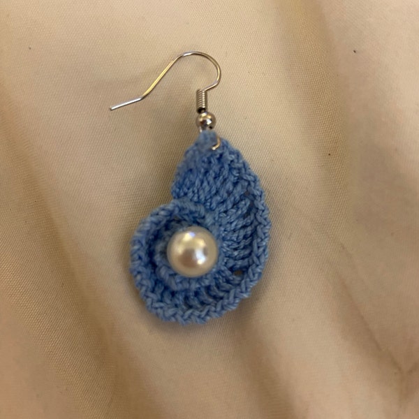 Crochet PATTERN Sea Shell Earrings, Summer, Beach Wedding, Ocean Theme ...