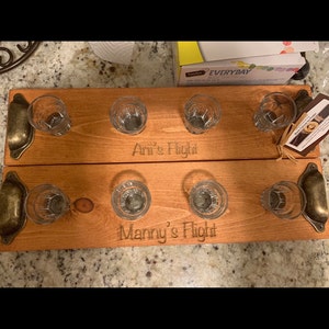 Shot Flight Party Shot Tray Personalized Shot Flight - Etsy