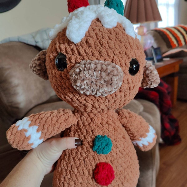 DIGITAL PATTERN: Gingerbread Cow Crochet Plushie - Etsy