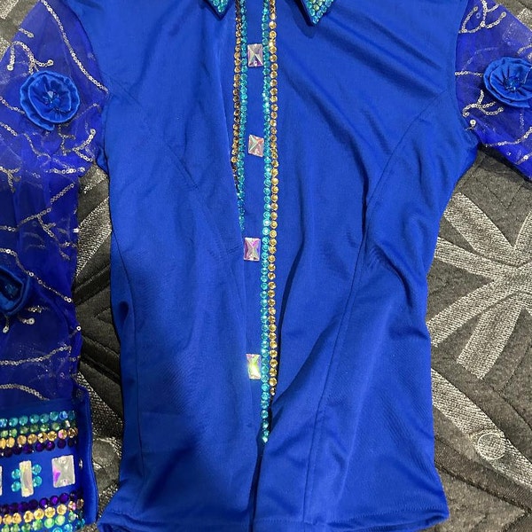 Western Light Pink Show Shirt Western Show Shirt for Women Horse Riding ...