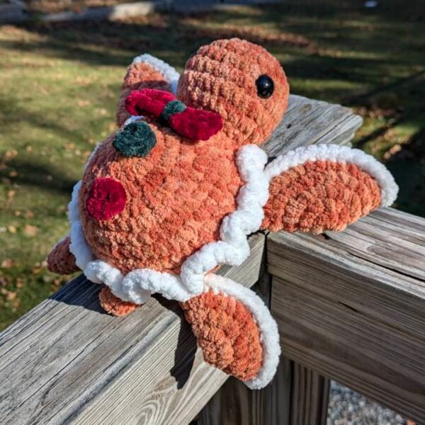 Gingerbread Turtle Pattern Crochet PDF Download Beginner Friendly ...