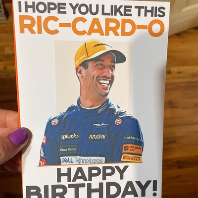 Carlos Sainz Fan Formula 1 Birthday Card Ferrari F1 Grand Prix - Etsy