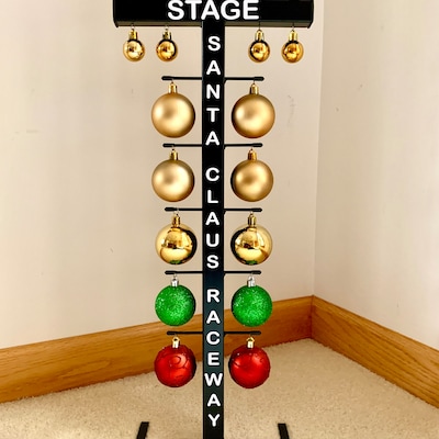 Drag Racing Startline Christmas Tree Santa Claus Raceway - Etsy