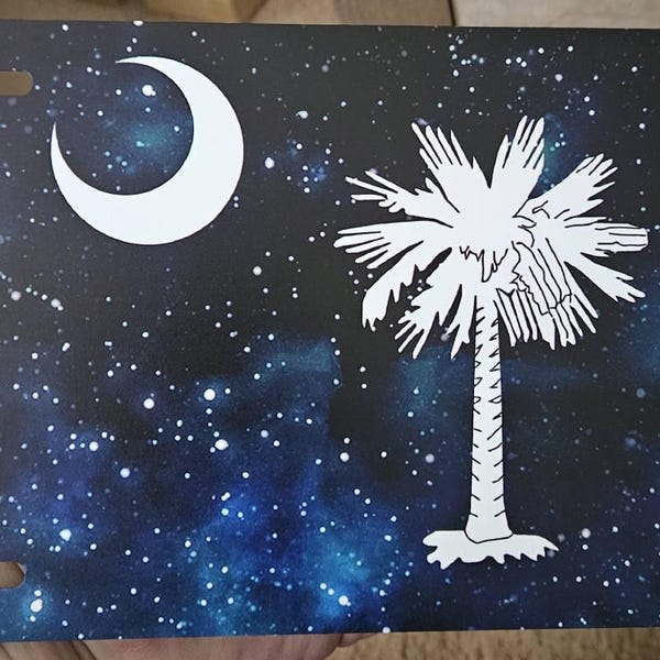 South Carolina Front License Plate | South Carolina Palmetto Flag ...