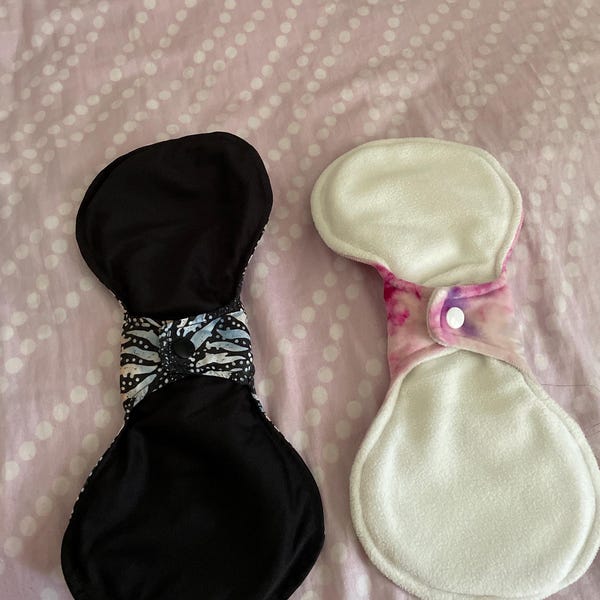 6 Inch Small Wet Bag, Cloth Pad Bag, Sanitary Pad Wrapper, Pad Holder ...