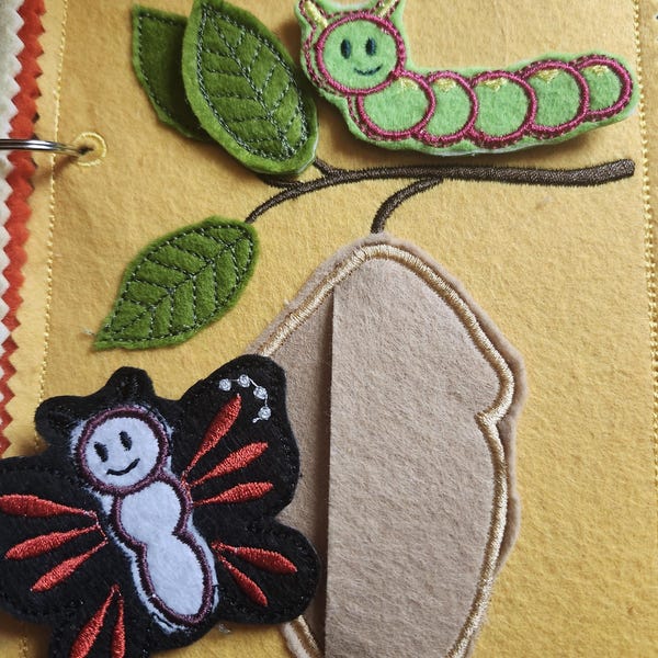 SET of 8 Pages, Dollhouse Quiet Book Page Embroidery Design, Toddler ...