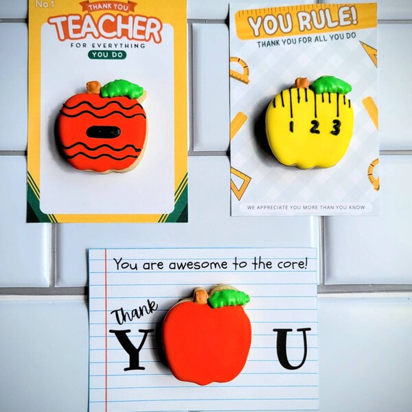 You Are Awesome to the Core! Thank You 3.5"x5" Teacher Printable Cookie ...