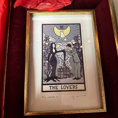 The Lovers VI Tarot Card Art Hand-cut Art Card Mounted on 5x7 Backing ...