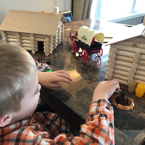 250 Piece Handmade 'lincoln Logs' Extra Large Set - Etsy