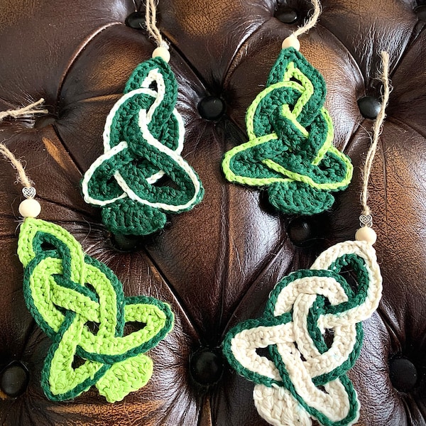 Celtic Garland, Christmas Garland, Crochet Garland, Crochet Christmas ...