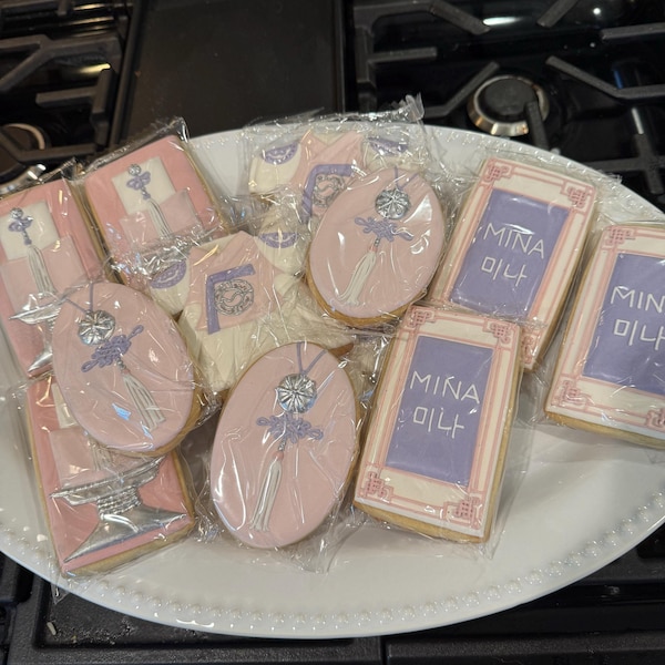 Modern Korean Dol Doljanchi Doljabi Hanbok Custom Cookie Set (boys ...