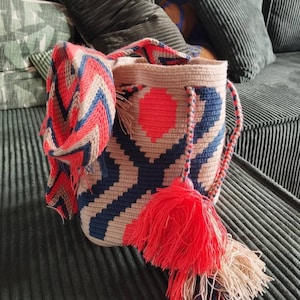 Wayuu Bag Small Size Plain Color Mini Basket Handmade Exclusive ...