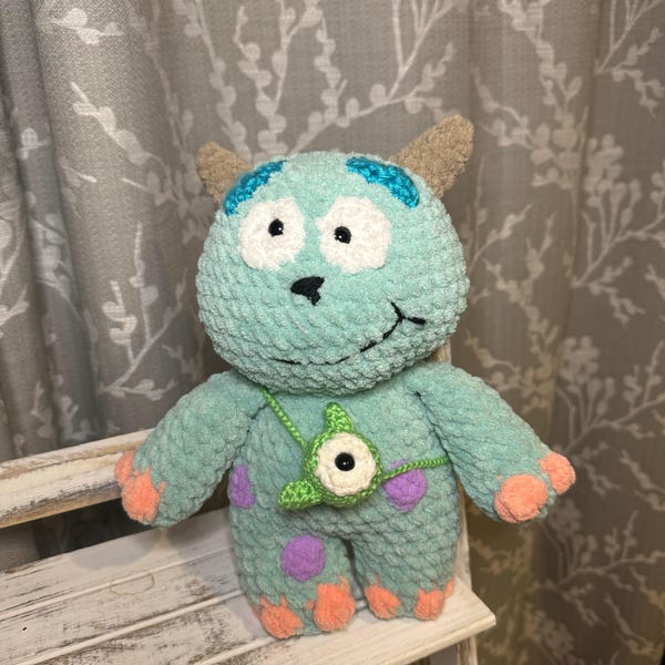 Mini Monster-keychain Version Crochet Pattern by Aquariwool Crochet ...