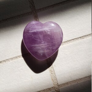 Amethyst Heart Gemstone Amethyst Crystal Heart - Etsy
