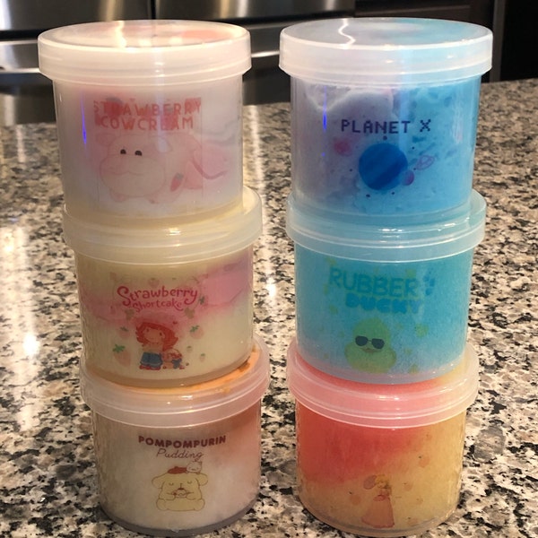 Hello Krispies DIY Clay Slime Set-snow Fizz Scented Slime Free Shipping ...