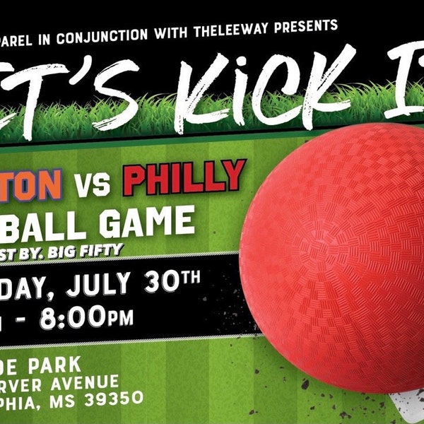 Kickball - Let's Kick It! Birthday Invitation | 5x7 or 4x6 | Kickball ...
