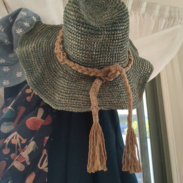 Boho Macrame Hat Bands, Handmade Hat Bands, Hat Accessories, Hatband ...