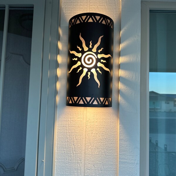 Southwestern Style Ceiling Light With Kokopelli Design- Made in USA ...