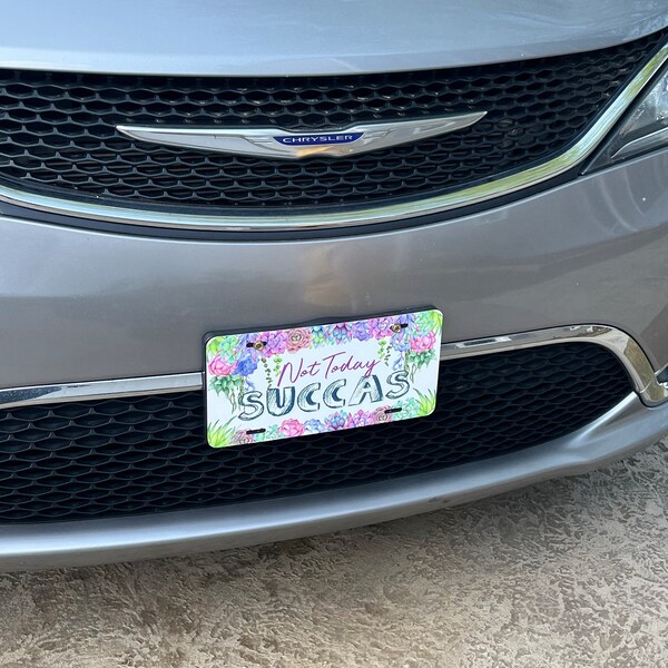 Saved by Grace Printed Aluminum License Plate | Custom Plate | God ...