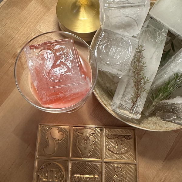 Custom Business Logo Ice Cubes Stamp, Ice Plate Stasmp Custom, Make ...