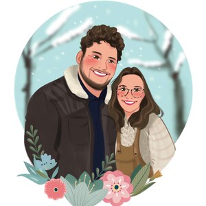 Custom Portrait Cartoon Portrait Custom Illustration Custom - Etsy