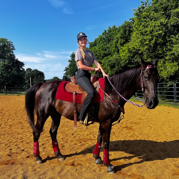 Red White and Blue Barrel Reins With Grip Knots - Etsy