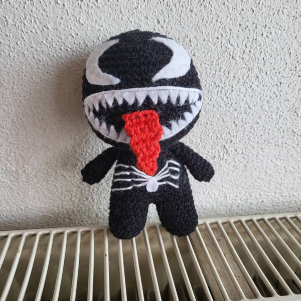PDF File Avengers Marvel Amigurumi Crochet Pattern Venom Keychain US ...