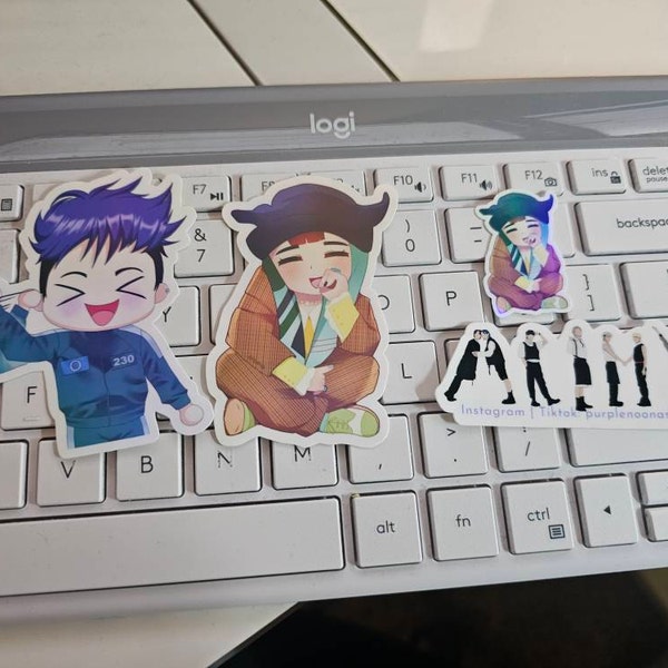 Hobi MONA Llsa Sticker, Jhope Sparkling Vinyl Stickers, Sweet Dreams ...