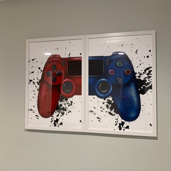 Gaming Wall Art Set of 2, Printable Gaming Wall Art Set, Video Game ...