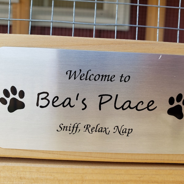 Pet Memorial Urn Plate - Custom Memorial Plate - Personalized Dog Metal ...