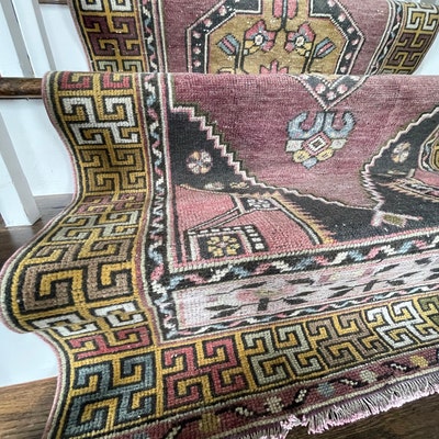 Red and Green Rug, Oushak Large Rug, Vintage Rug, Turkish Rug ...