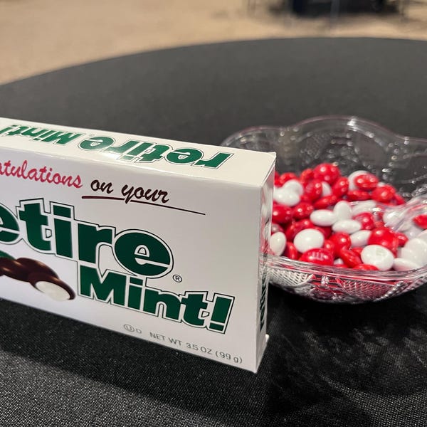 Retirement "retire Mint" Printable Cover for Junior Mints Box, Sign - Etsy
