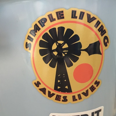 Simple Living Saves Lives Sticker Outdoor Bumper Stickers 483 - Etsy