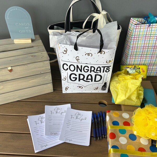 Cards & Gifts Arch Table Sign | Gift and Cards Sign | Modern Script ...