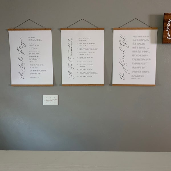 The Ten Commandments, the 10 Commandments Printable, Hand Lettered ...