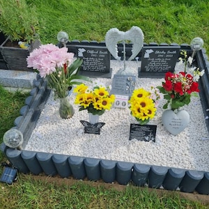 Memorial Headstone on Plinth Large With Motif - Etsy